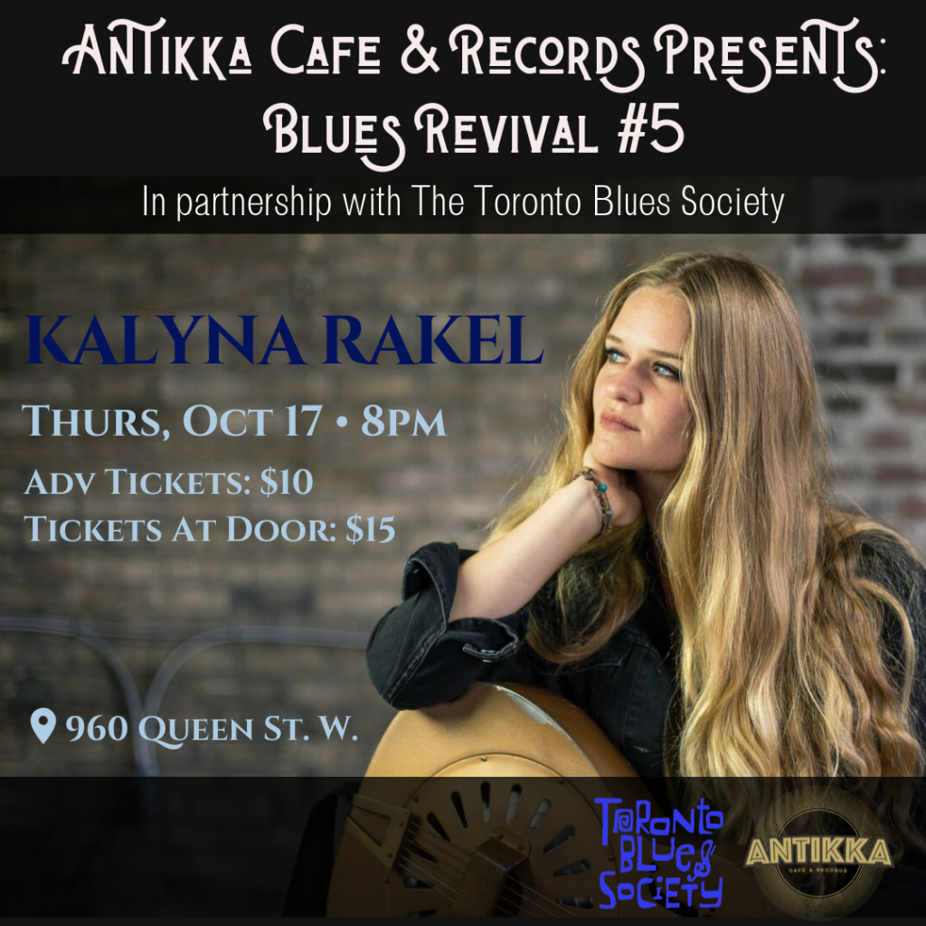 Toronto Blues Society | » Blues Revival #5 Featuring Kalyna Rakel